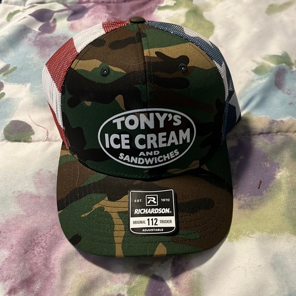 Richardson | Accessories | Nwt Original 12 Trucker Camo And Flag Tonys ...